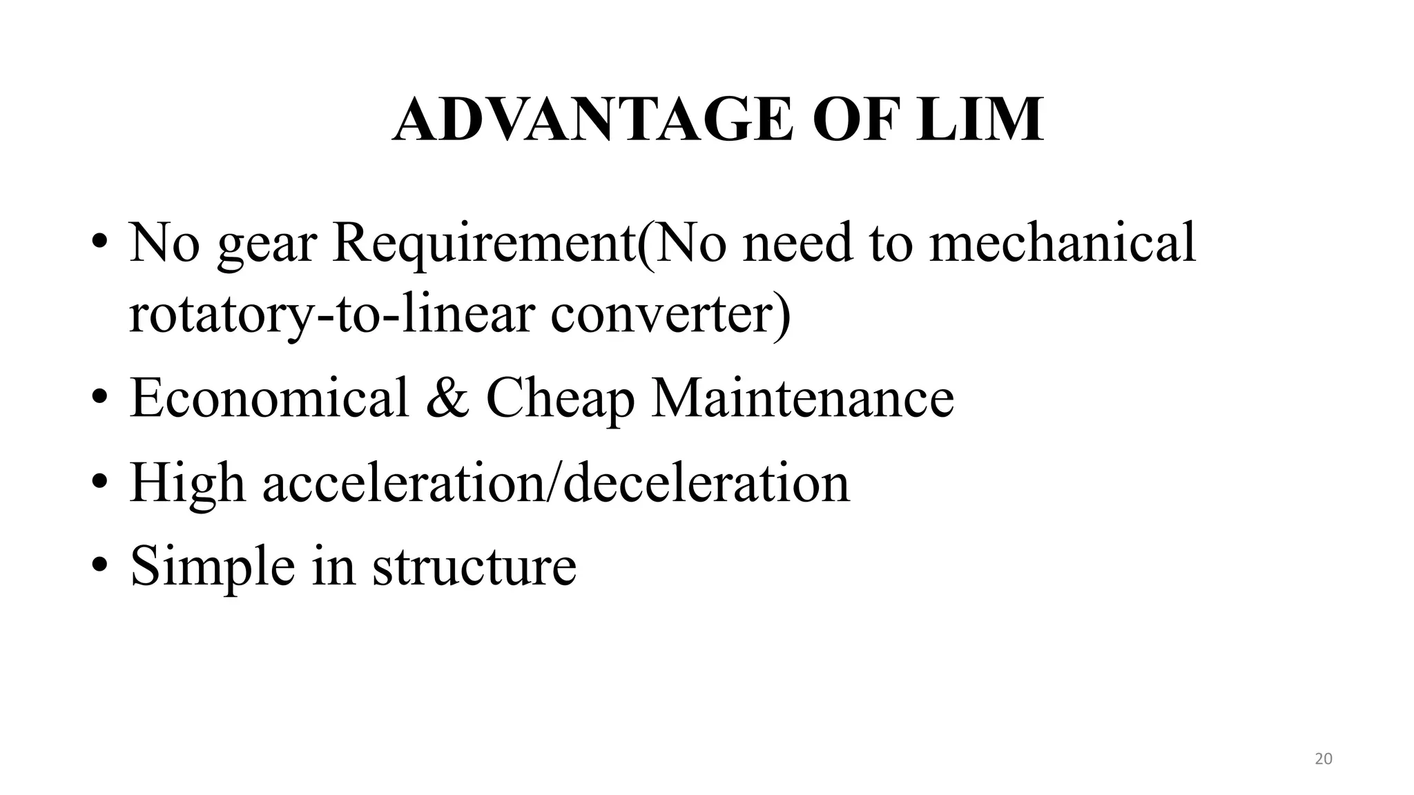 Linear Induction Motor | PPTX