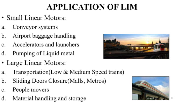 Linear Induction Motor | PPTX | Physics | Science