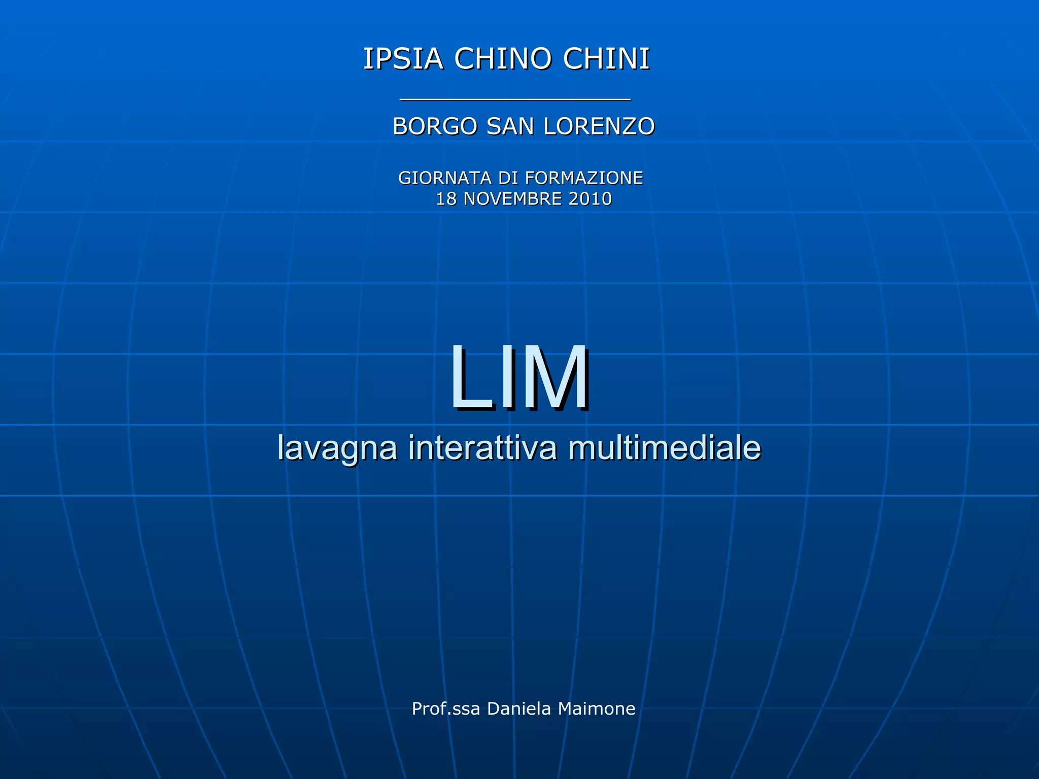 Lim presentazione | PPT