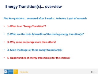 Energy Transition(s): where are we? | PPTX