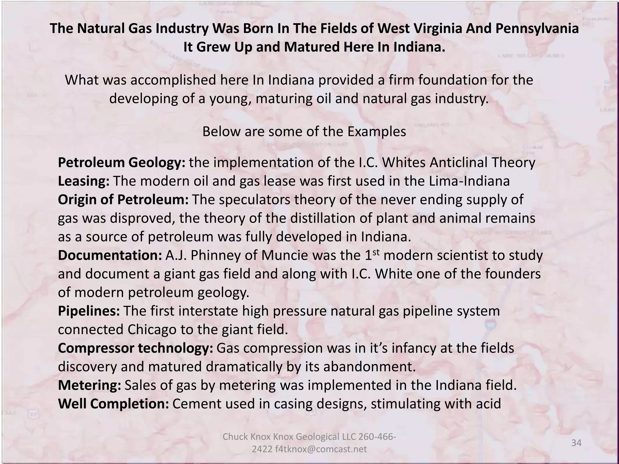 The Trenton Natural Gas Field of Indiana | PPTX