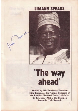 President Hilla Limann of Ghana Speaks | PDF