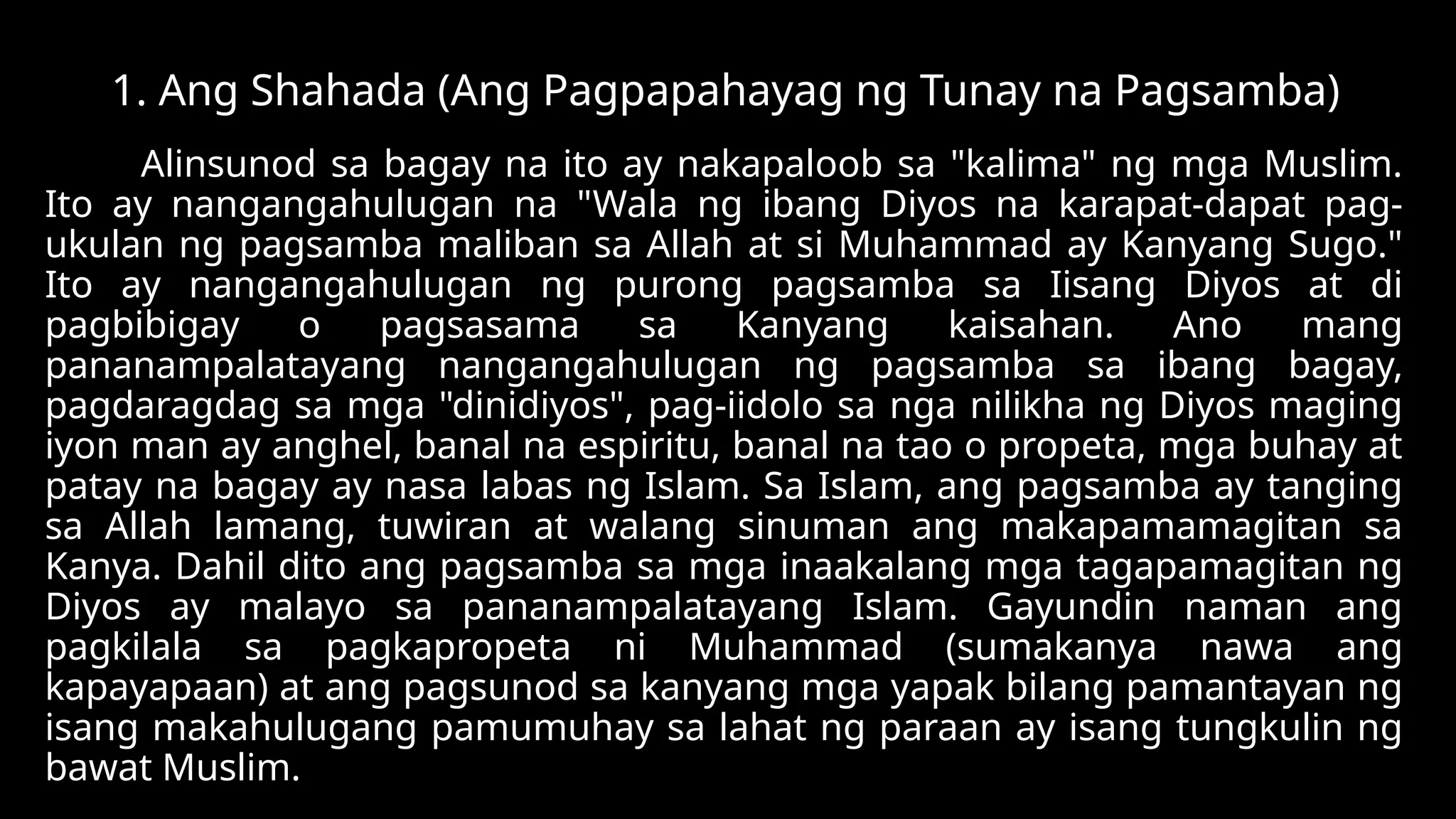 Limang Haligi ng Islam nnnnnnnnnnnnnnnnn | PPTX