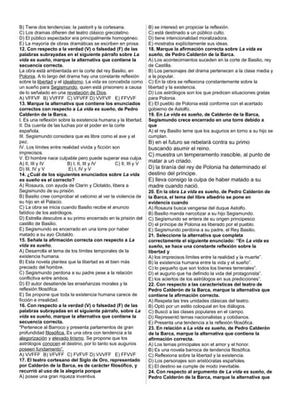 Lima,plan lector, la vida es sueño, 5°año, 7 aulas, 280 copias | DOC