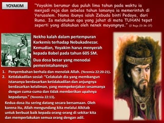 Lima raja israel yang terakhir | PPTX