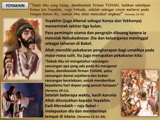 Lima raja israel yang terakhir | PPT