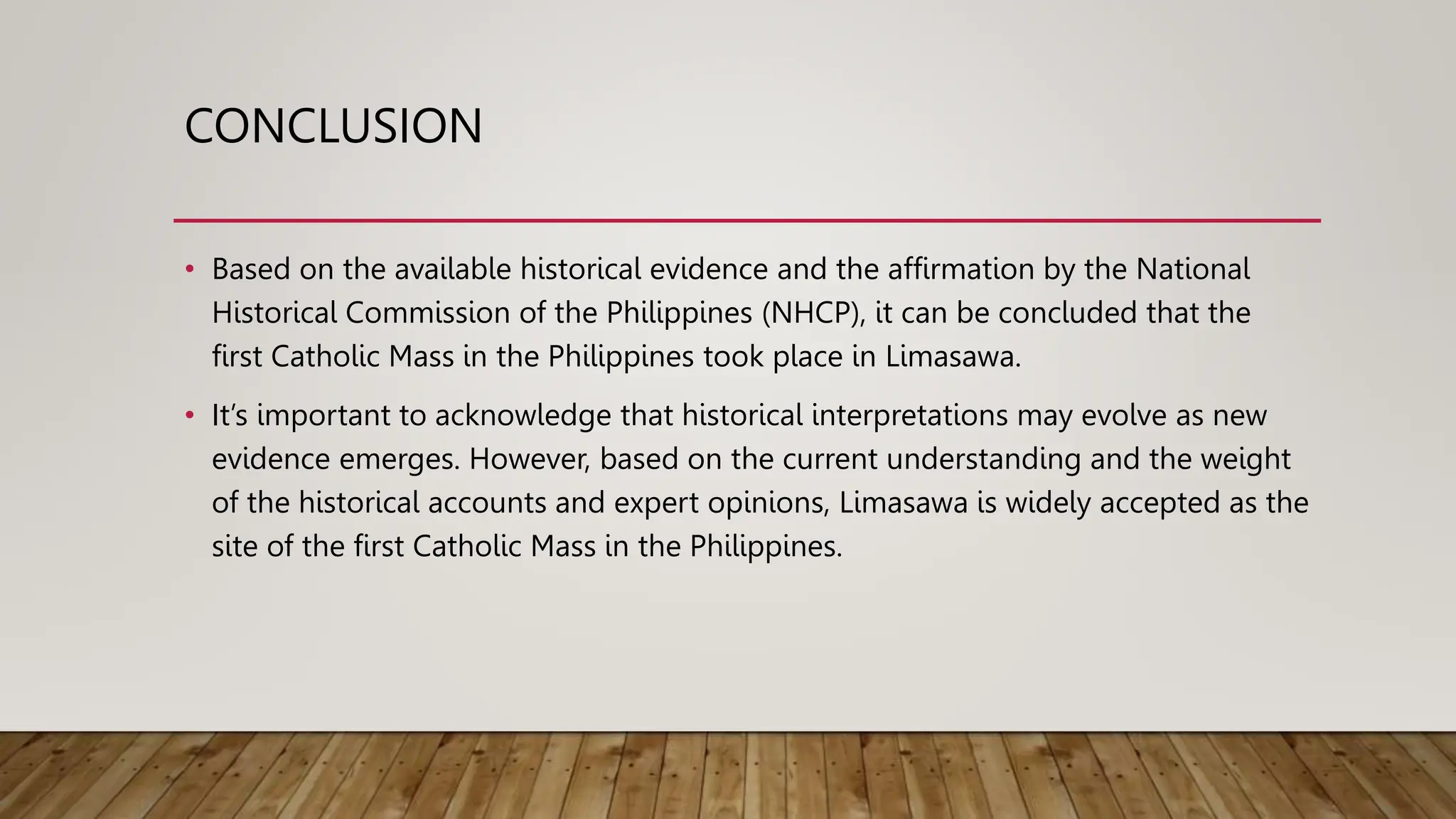 Limawasa Island : The Site of the First Mass | PPTX