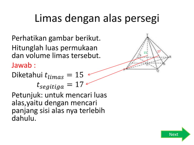 Materi Limas kelas 8 | PPTX