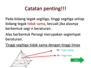 Materi Limas kelas 8 | PPTX