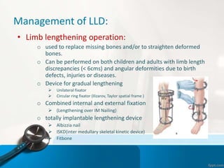 Limb length discrepancy evaluation | PPTX