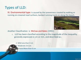 Limb length discrepancy evaluation | PPTX