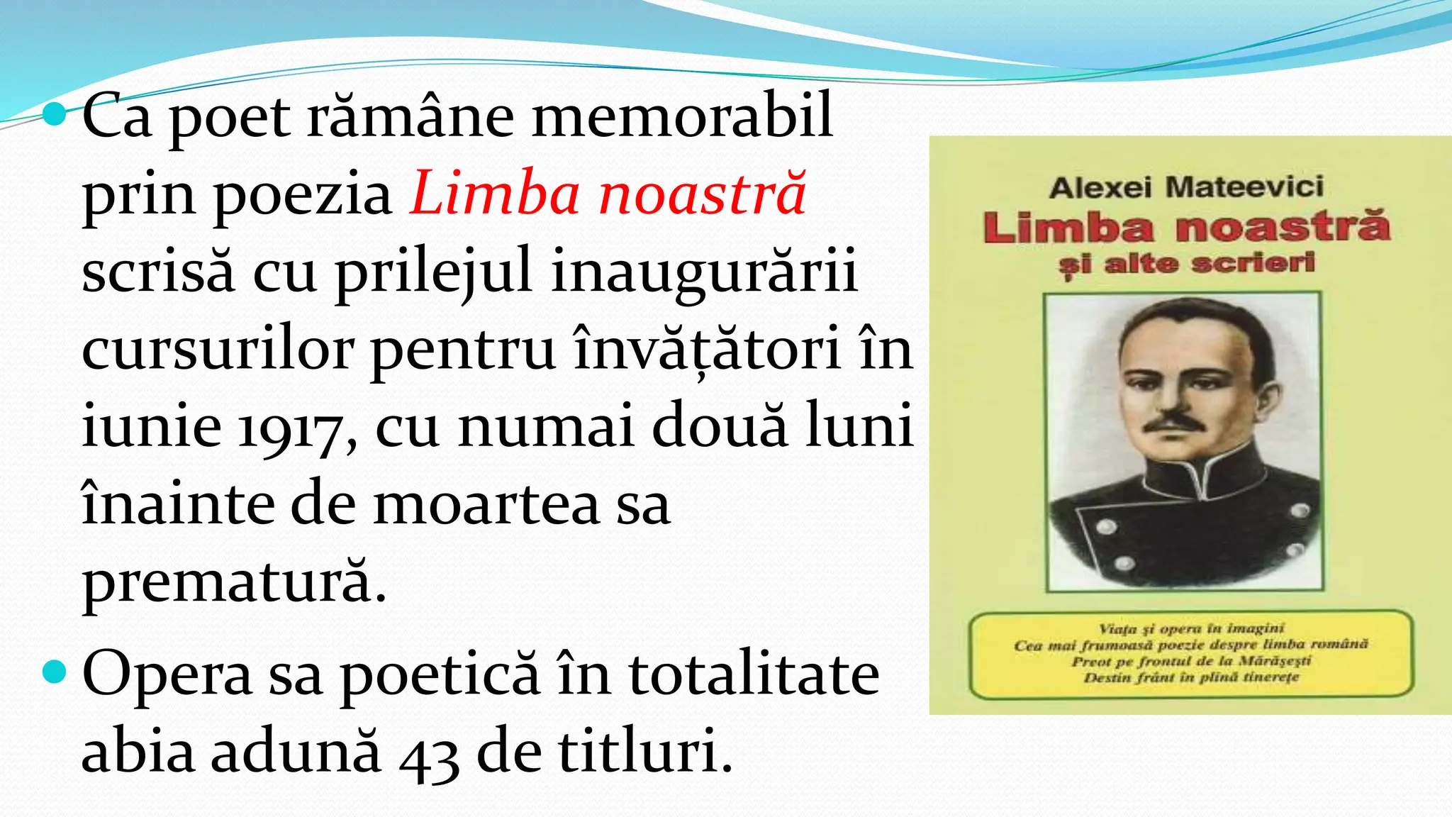limba_noastra_alexe_mateevici prezentare | PPTX