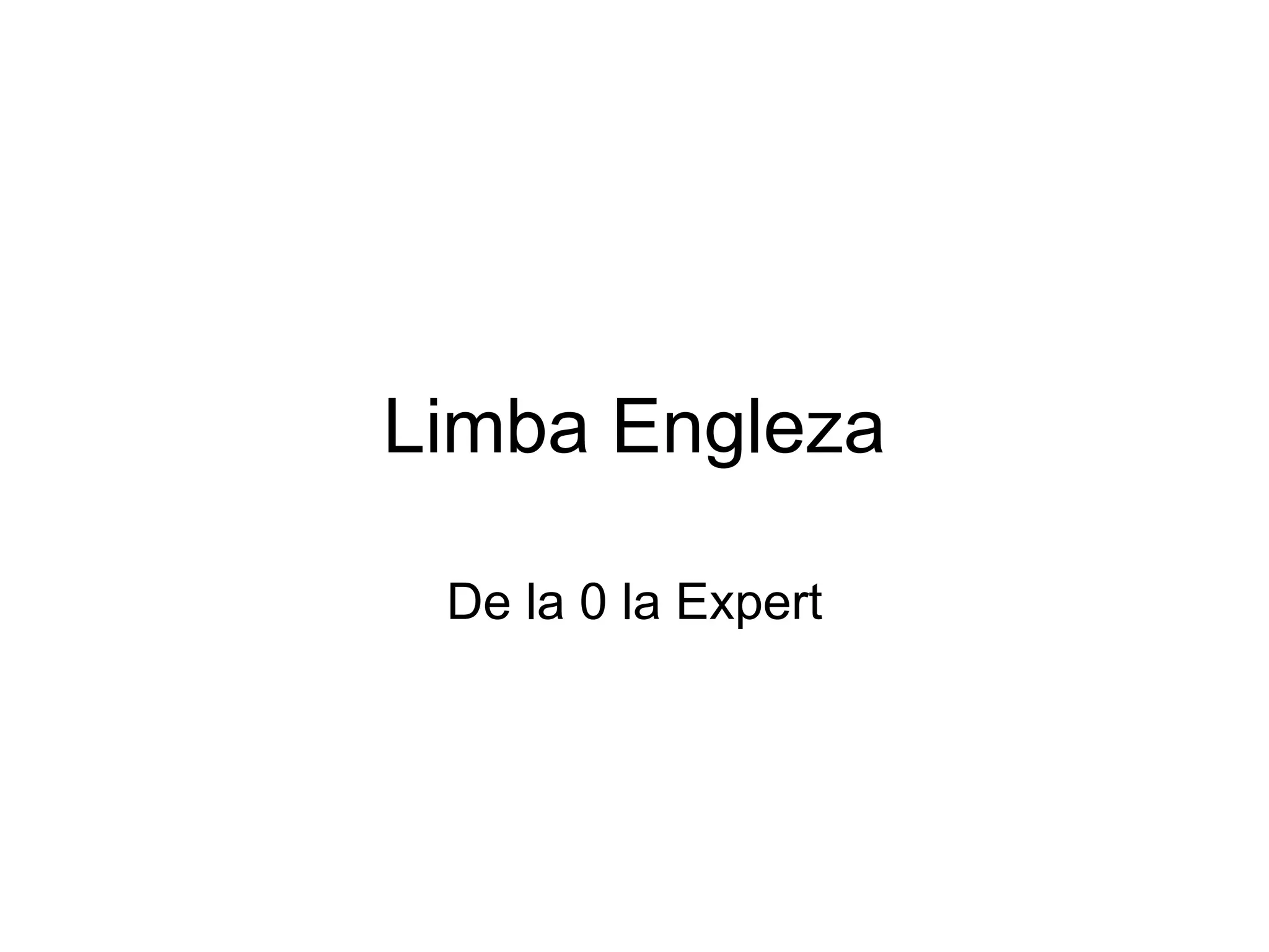 Limba Engleza | PPT