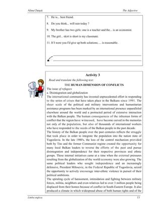 Limba engleza unitatea ii | PDF