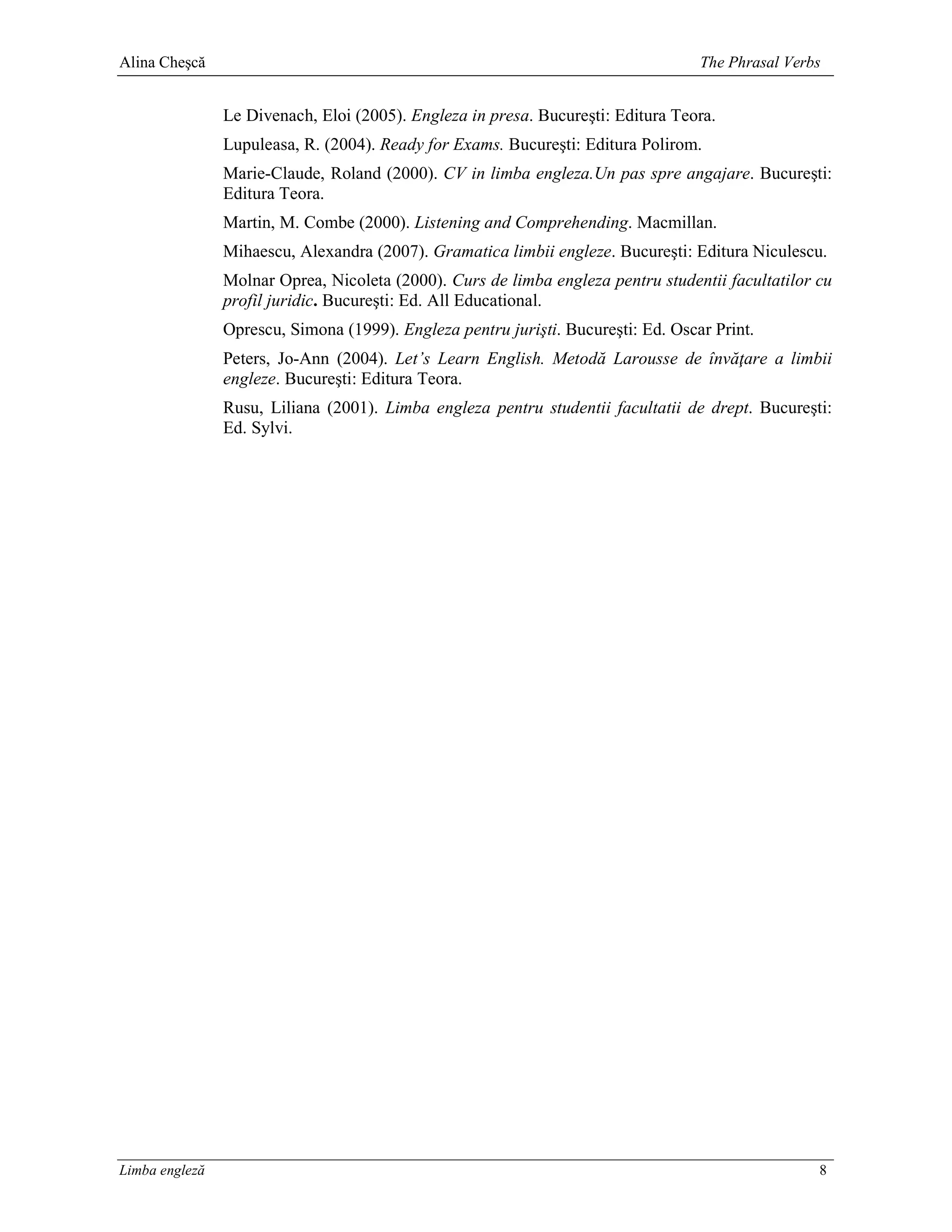 Limba engleza unitatea iv | PDF