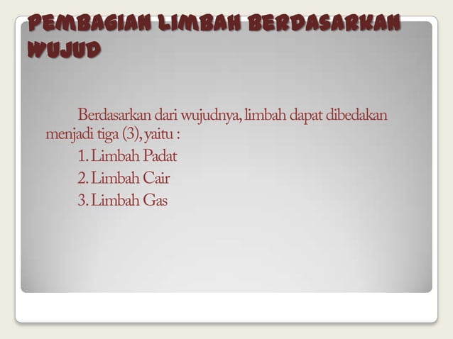 Macam-Macam Limbah | PPT