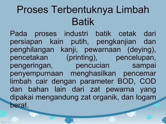 Limbah cair batik | PPTX