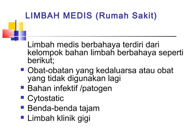 Limbah medis | PPT