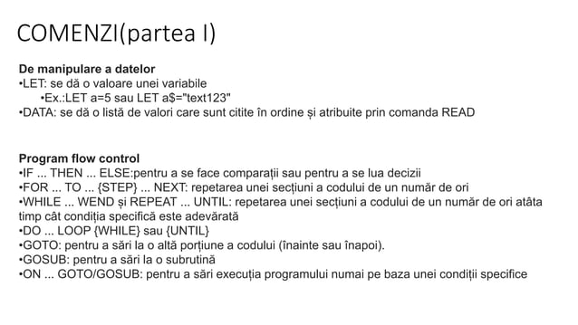 Limbajul de programare BASIC | PPTX