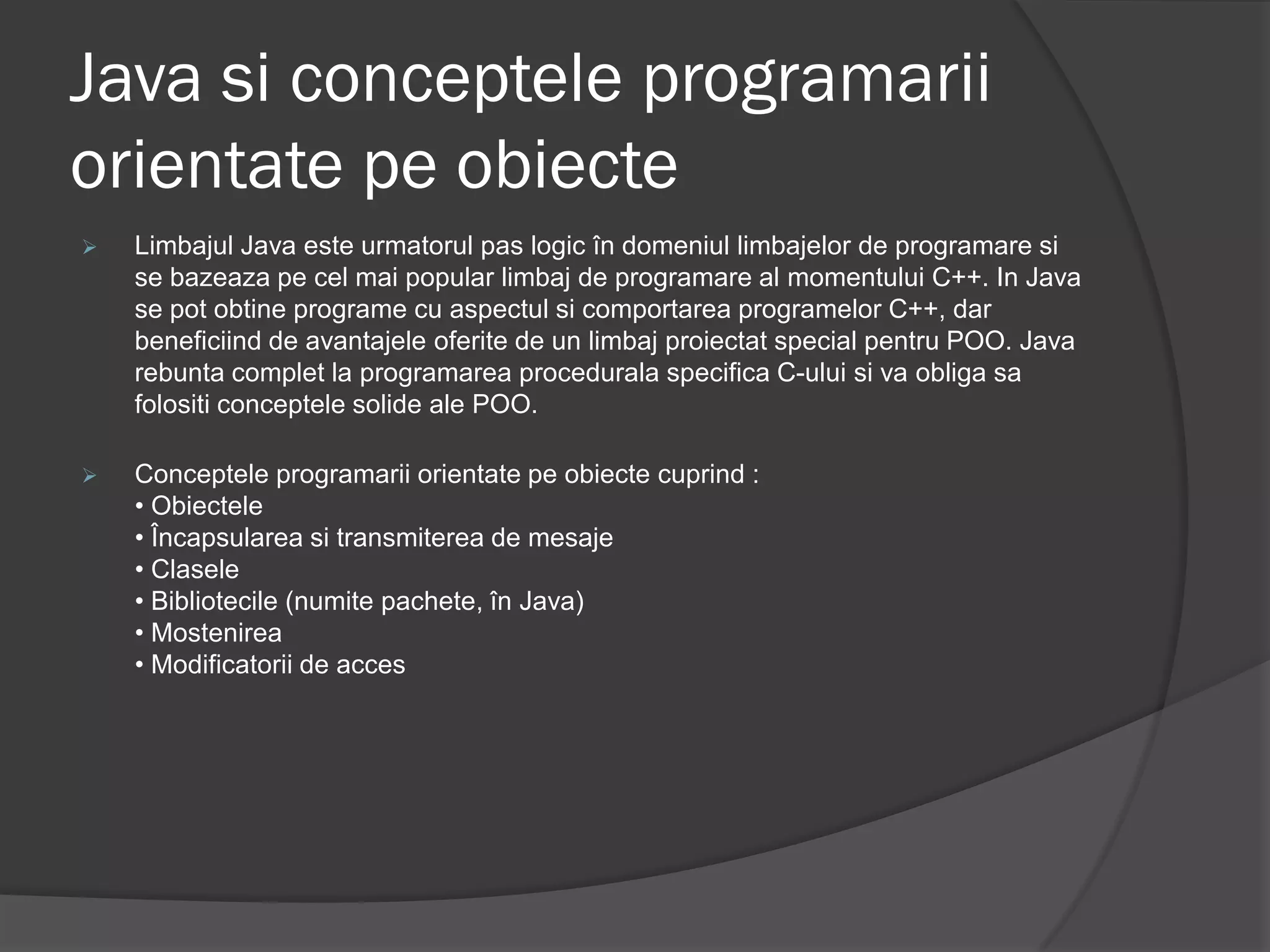 Limbajul java | PPTX