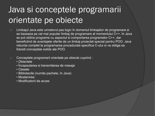 Limbajul java | PPTX