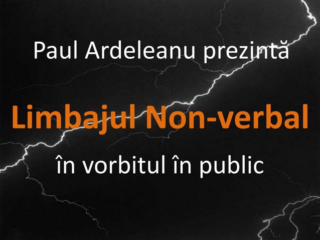 Limbajul non verbal | PPTX