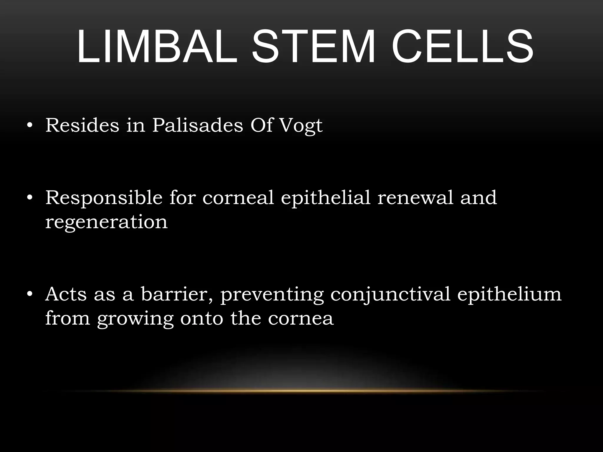Limbal stem cell Deficiency; amniotic membrane transplantation | PPTX