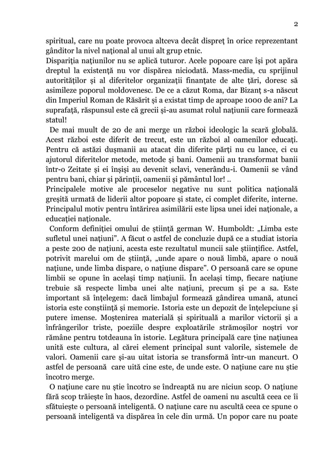 Limba sufletul nației | PDF