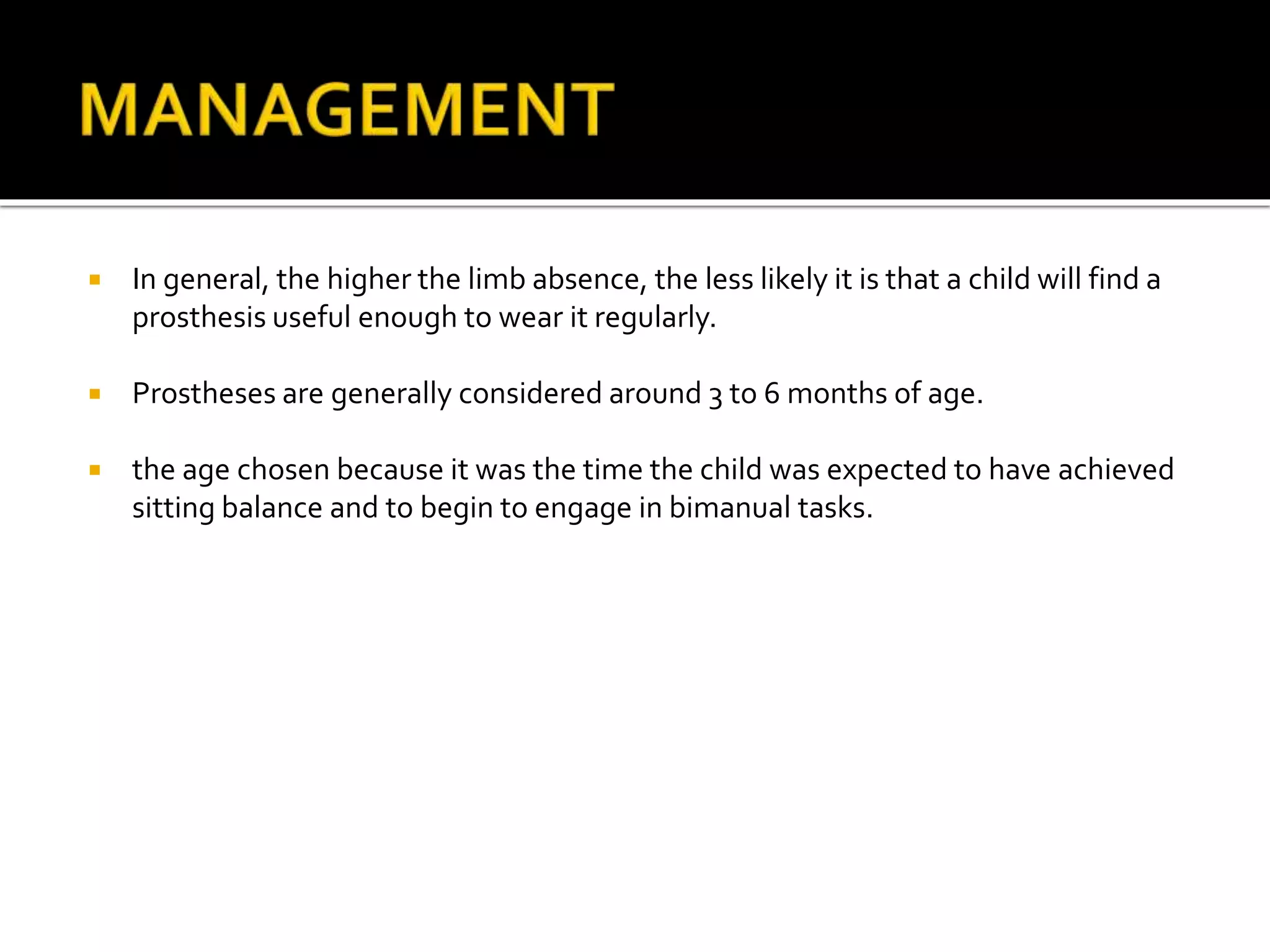 Limb deficiencies and amputations | PPTX