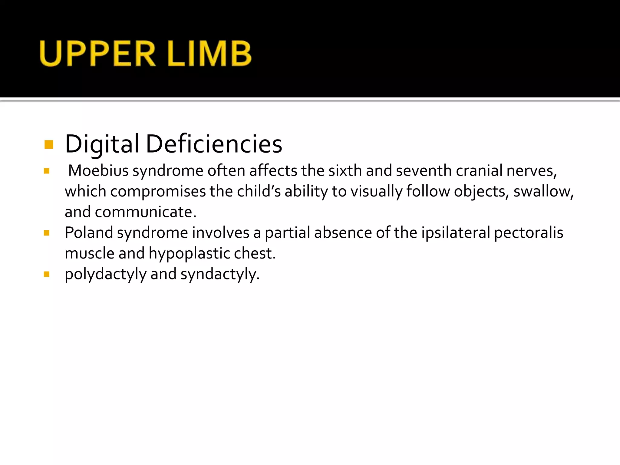 Limb deficiencies and amputations | PPTX