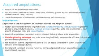 Limb deficiencies and amputations | PPTX