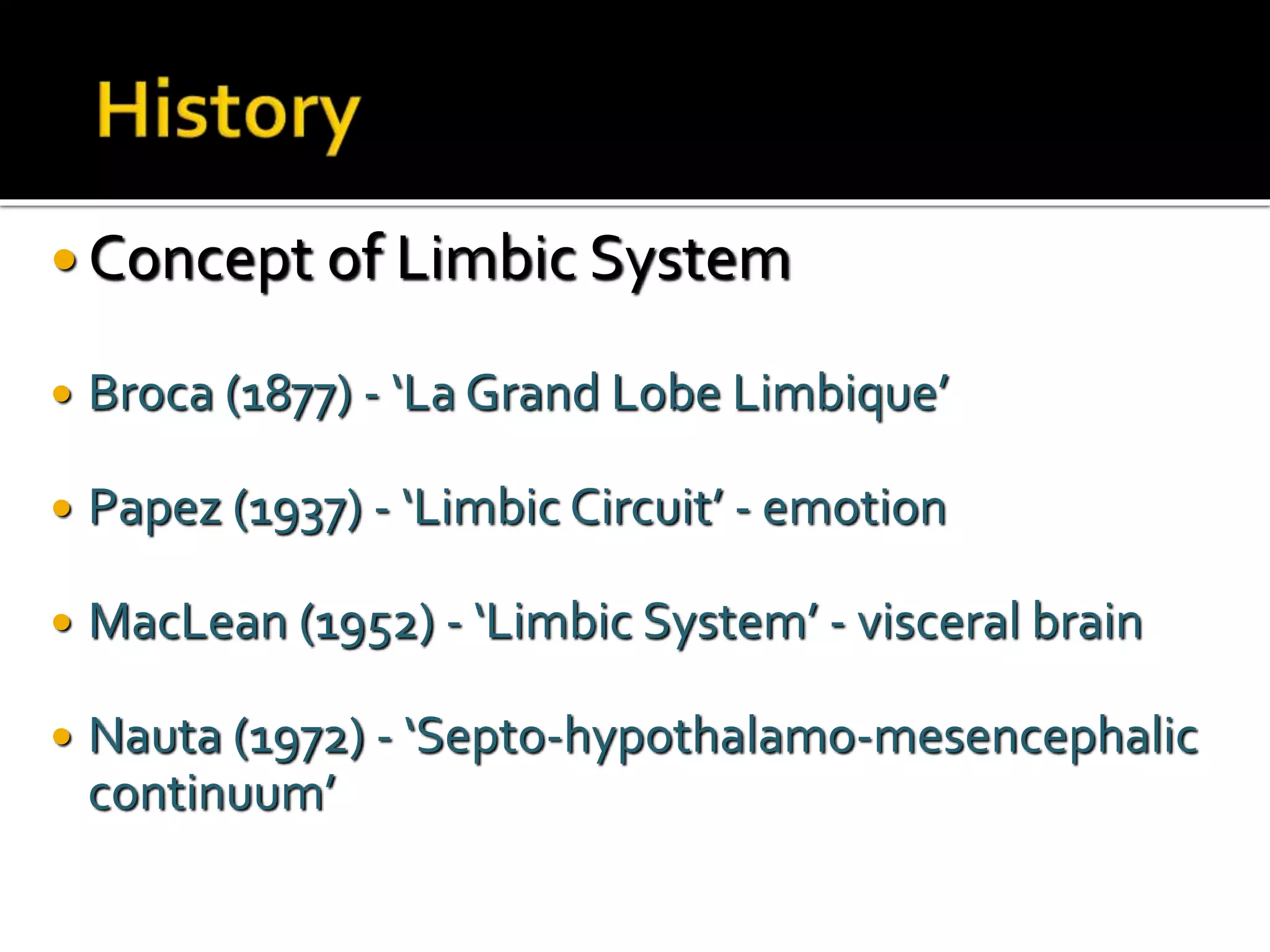 Limbic system brain | PPTX