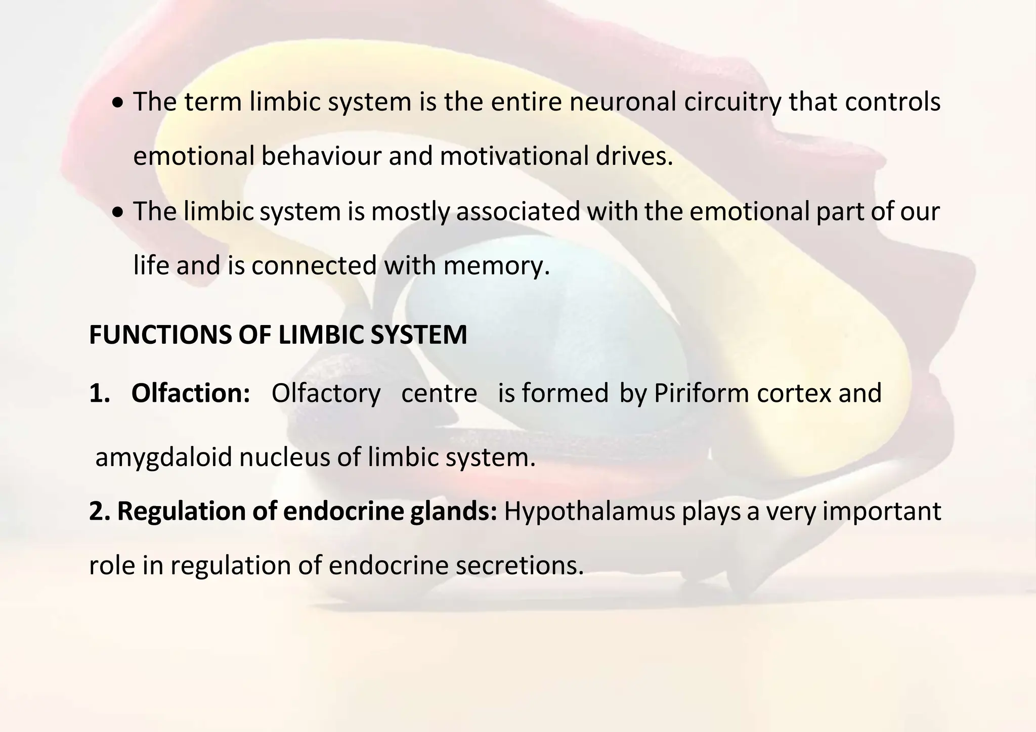 LIMBIC SYSTEM VENTICLES OF BRAIN CSF AND ITS FUNCTIONS | PPT