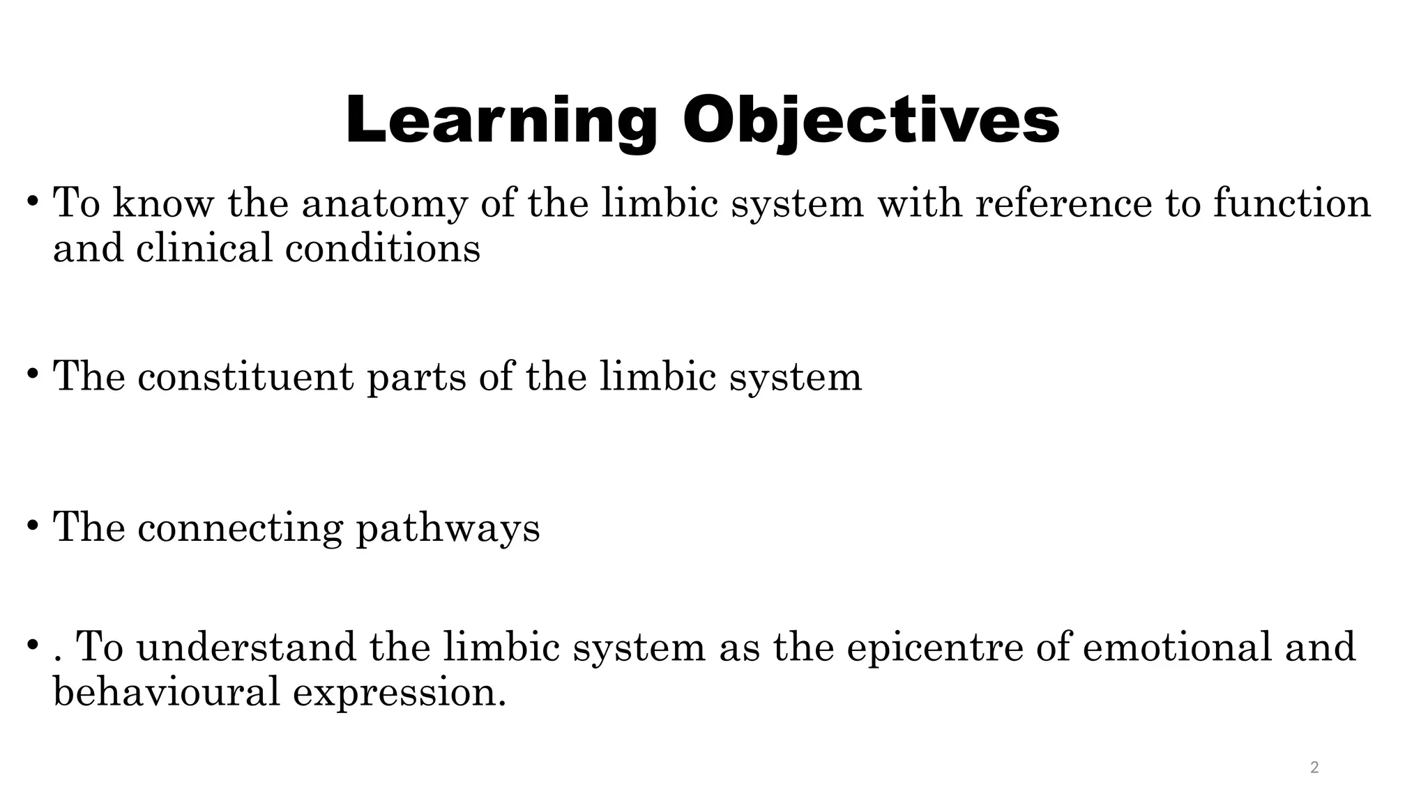 LIMBIC SYSTEM (Anatomy) ppt | PPTX