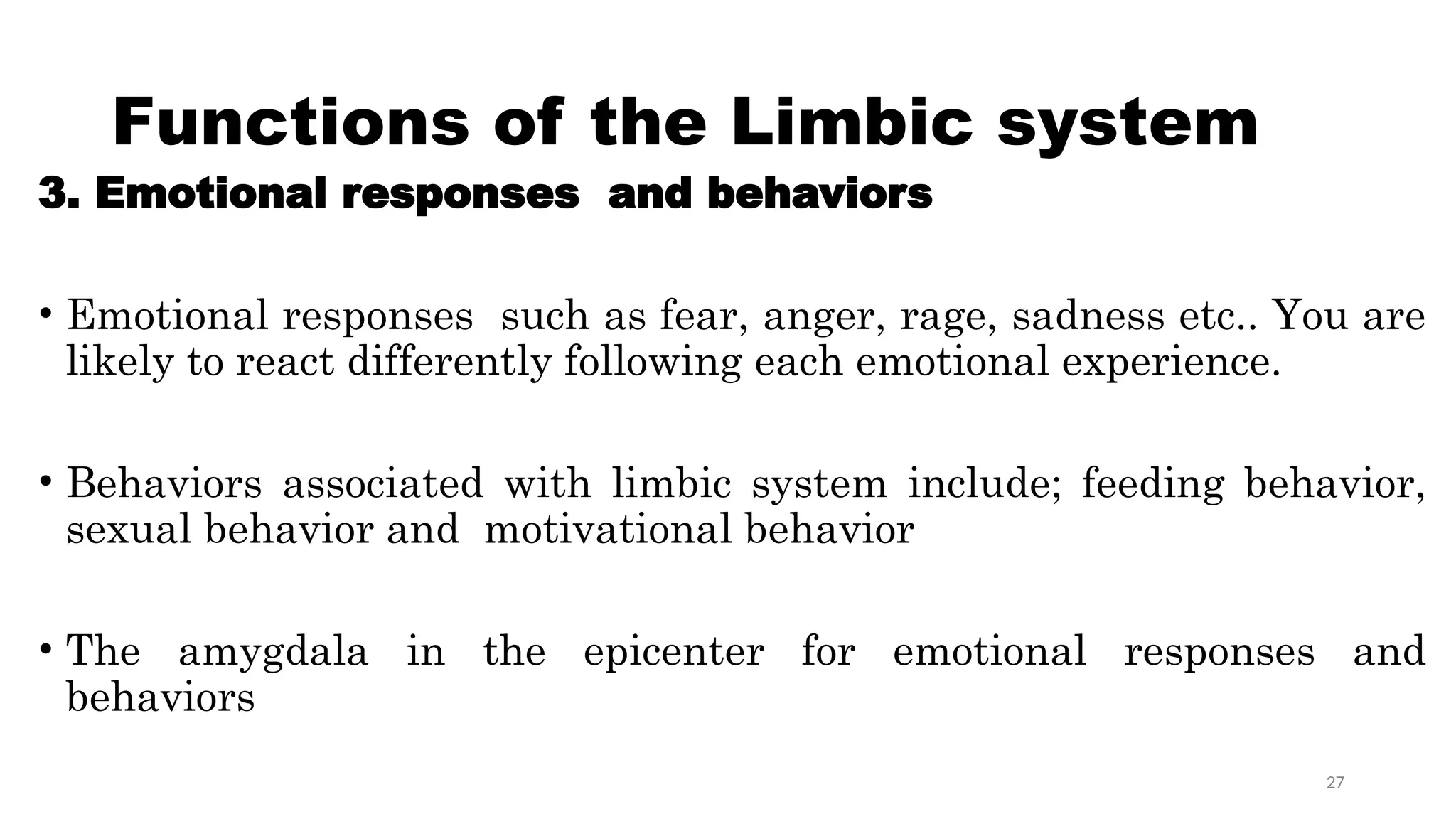LIMBIC SYSTEM (Anatomy) ppt | PPTX