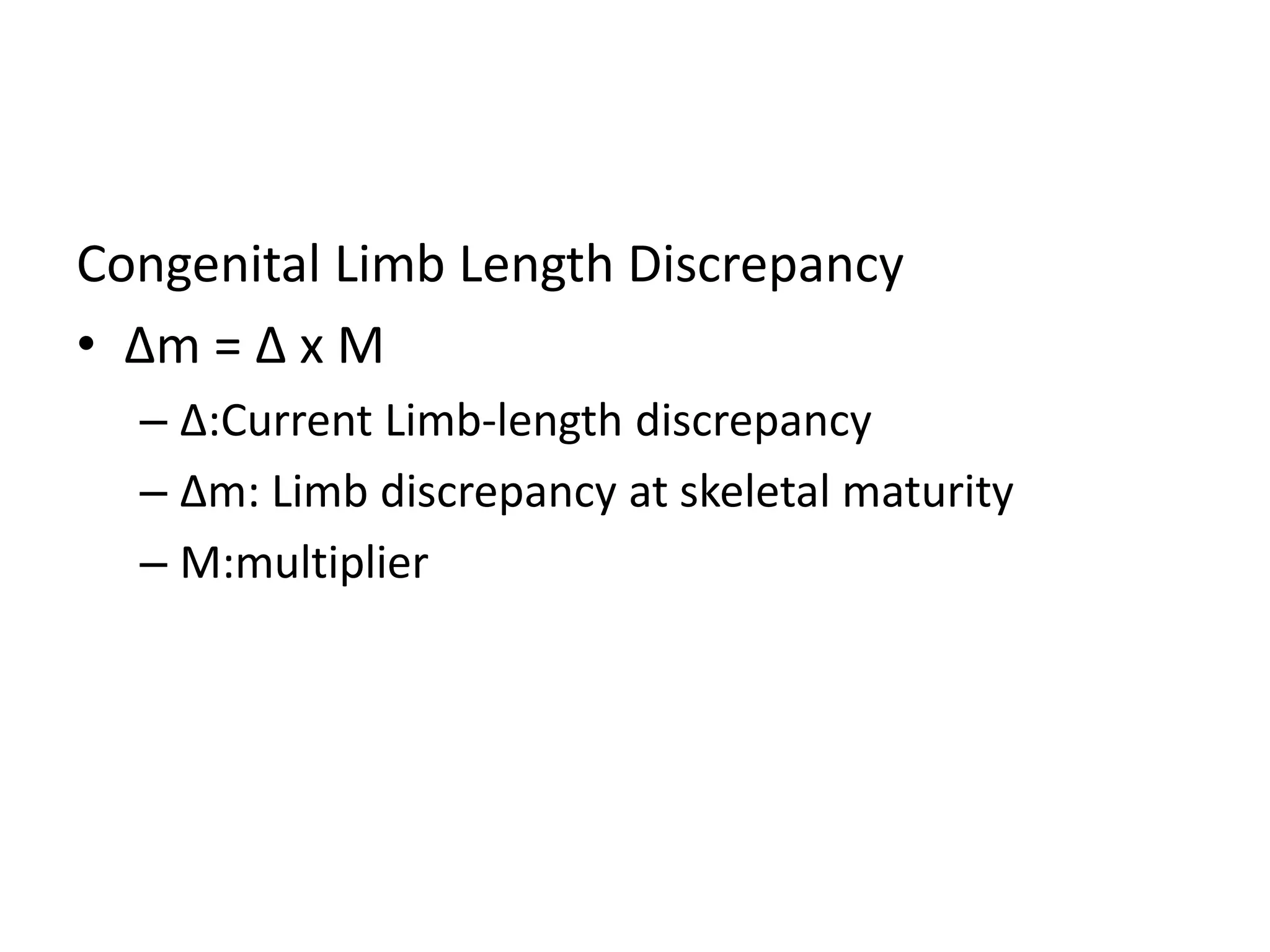 Limb length discrepancies | PPTX