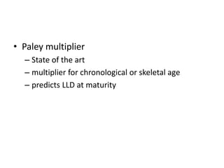 Limb length discrepancies | PPTX