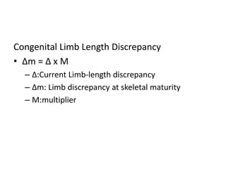 Limb length discrepancies | PPTX