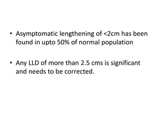 Limb length discrepancies | PPTX