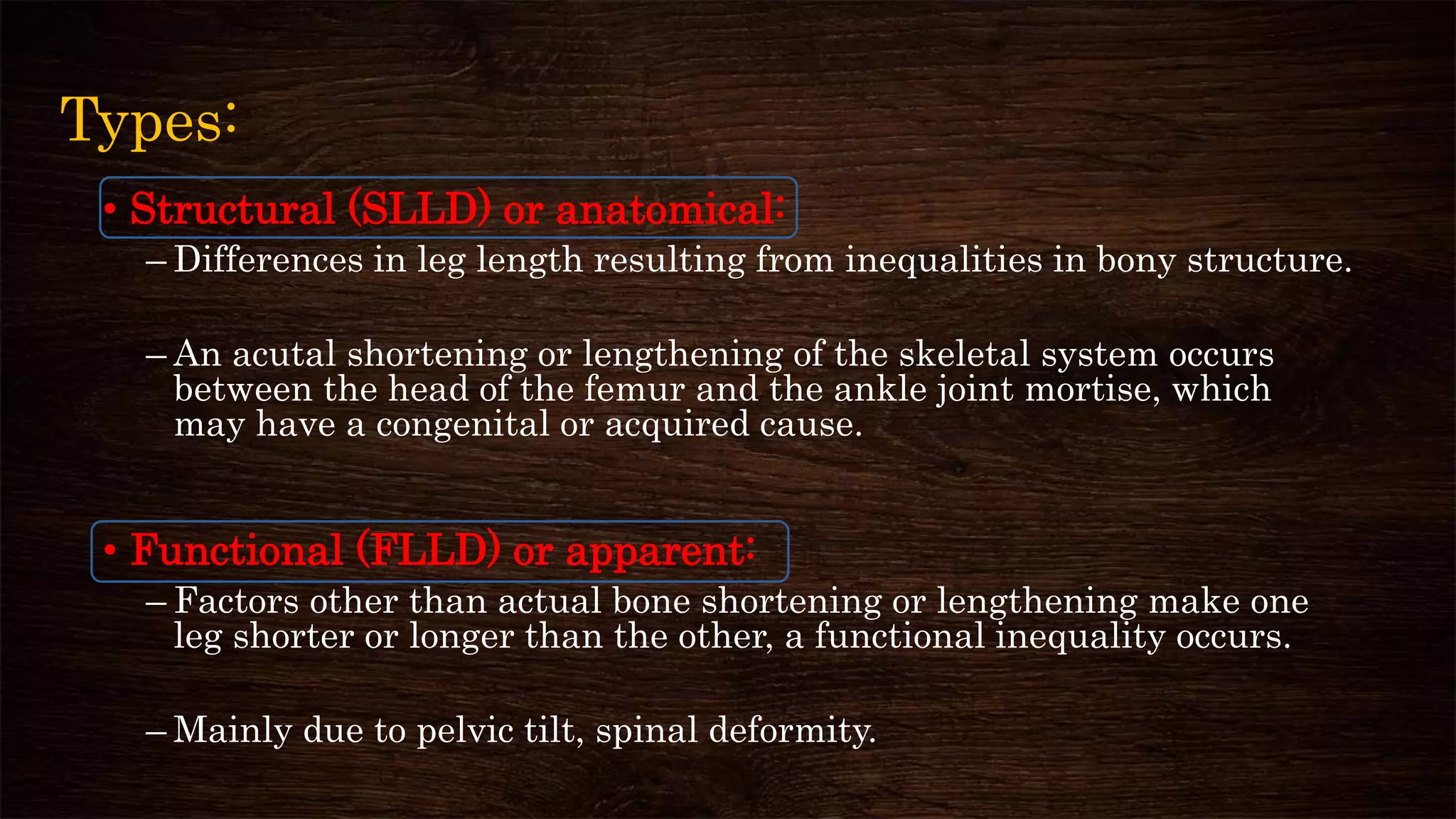 Limb length discrepancy | PPTX