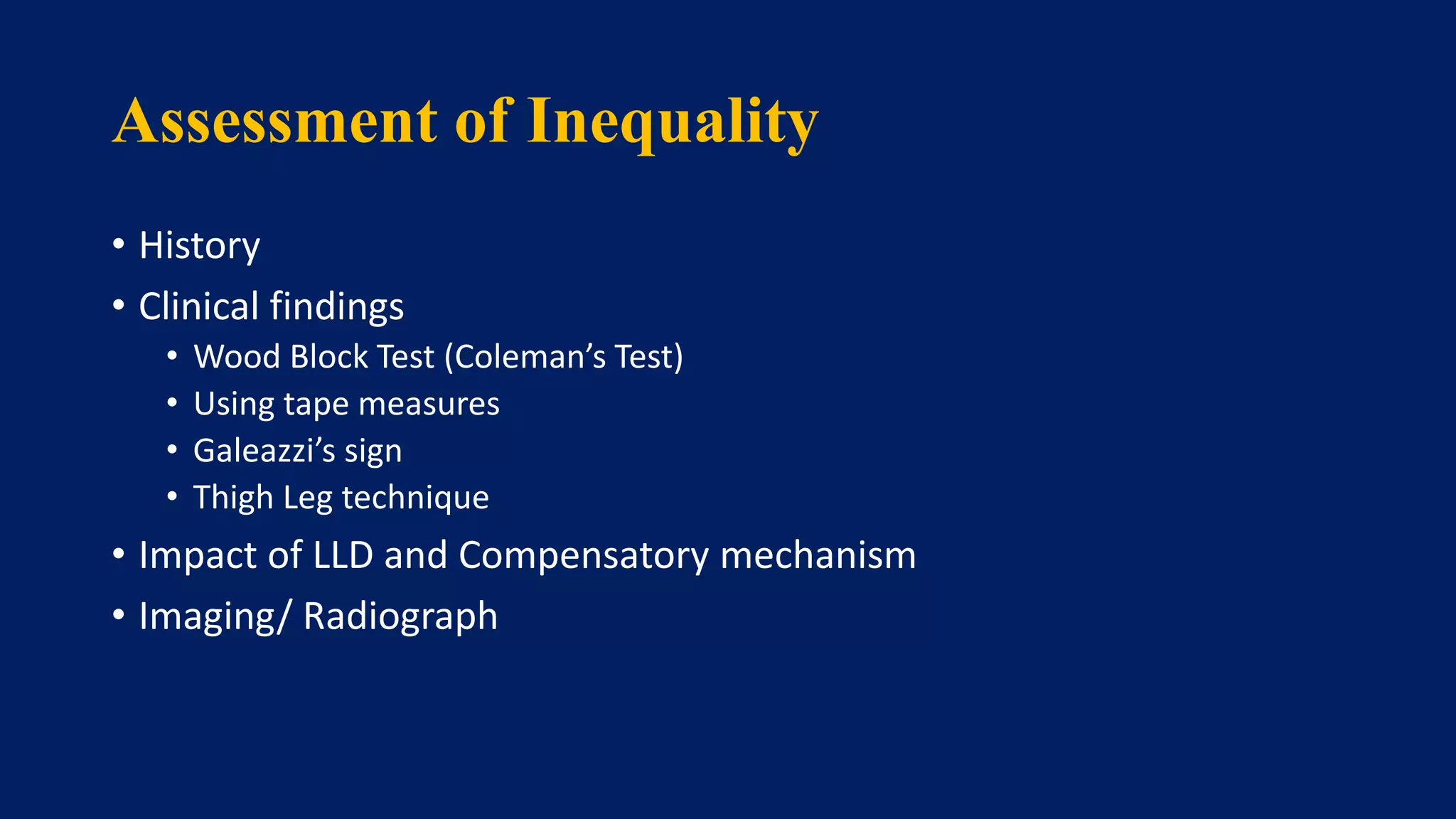 Limb length discrepancy | PPTX