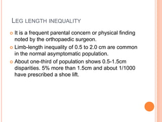 Limb length discrepancy | PPTX