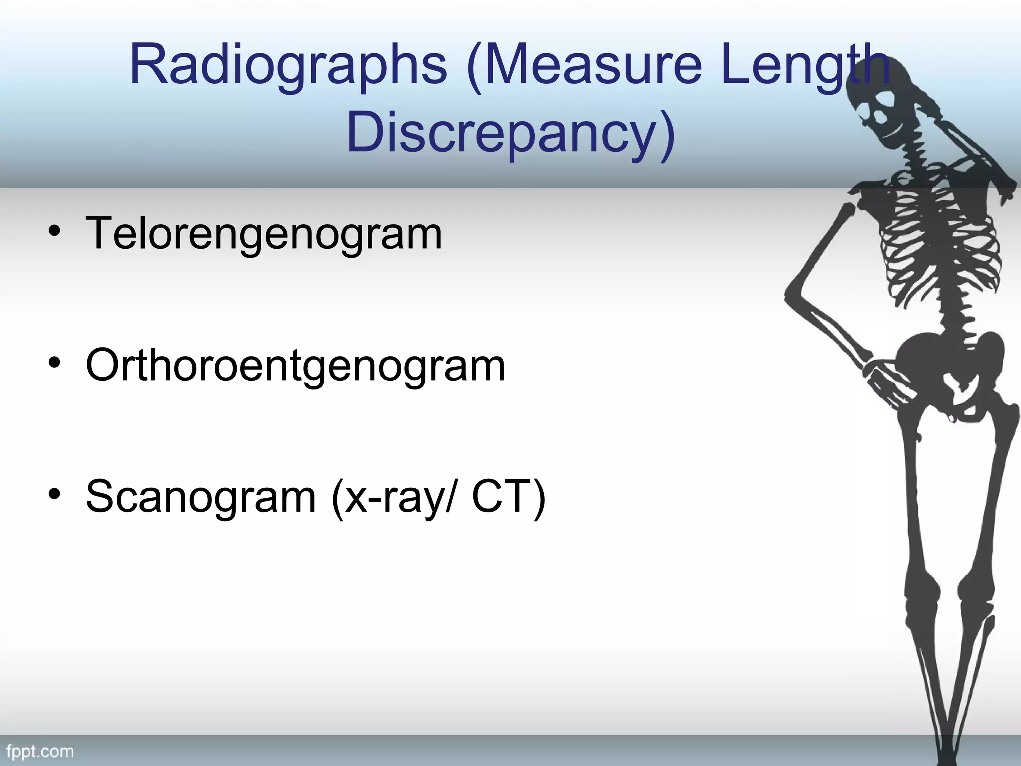 Limb length discrepency | PPT