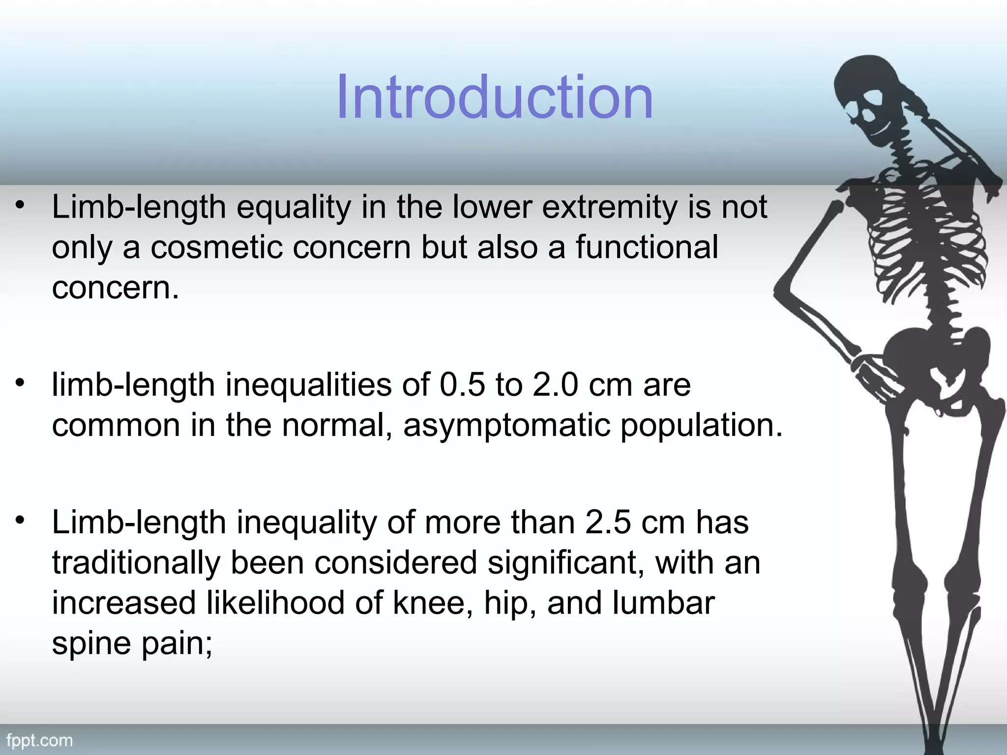 Limb length discrepency | PPT