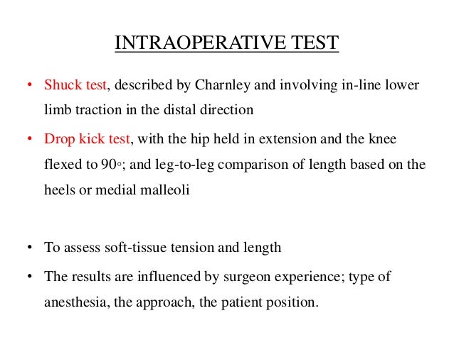 Limb length discrepency in hip arthroplasty