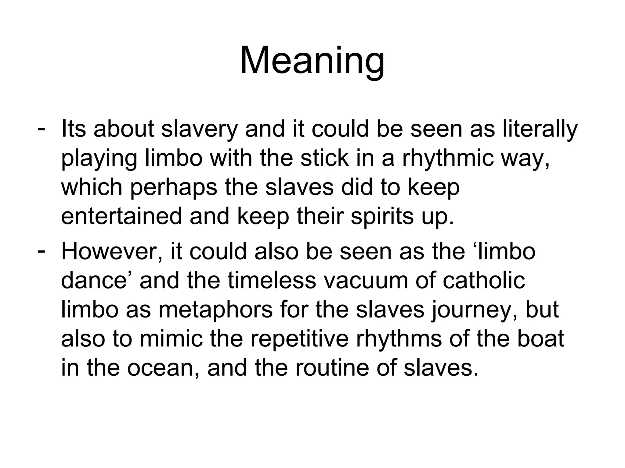 Limbo. jess and ed. | PPT