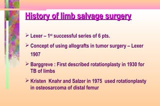 Limb salvage of lower extremity | PPT
