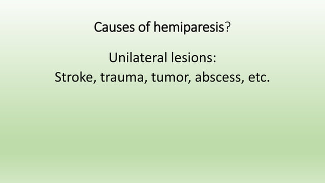 Limb Weakness Part I | PPTX