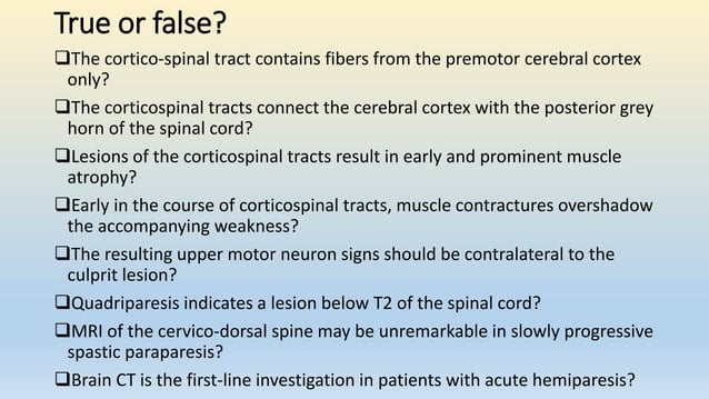 Limb Weakness Part I | PPTX