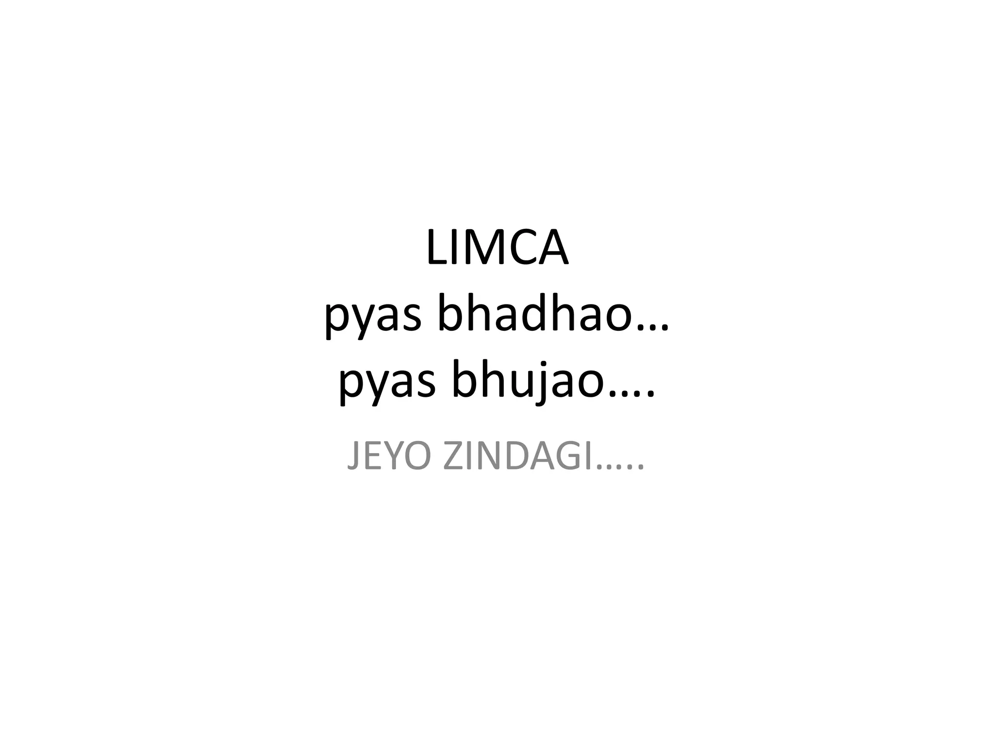 Limca online advertisement | PPTX